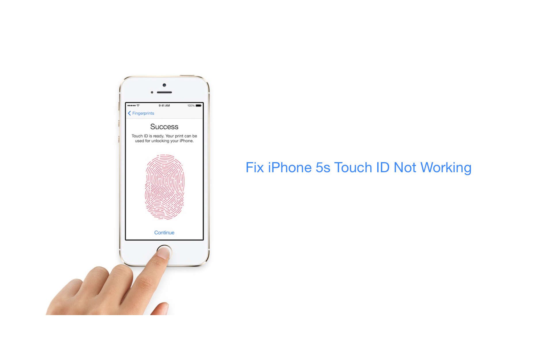 Så här fixar du iPhone 5s Touch ID fungerar inte